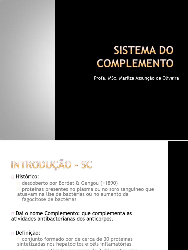 Sistema Do Complemento | PDF