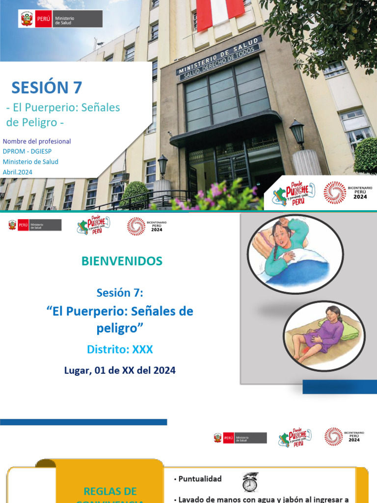 Sesion 7. - El Puerperio Señales de Peligropptx | PDF
