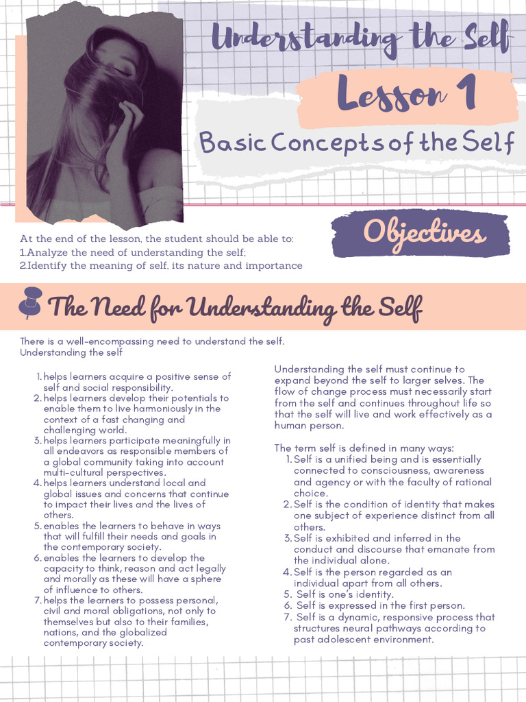 Understanding The Self Lesson 1 | PDF