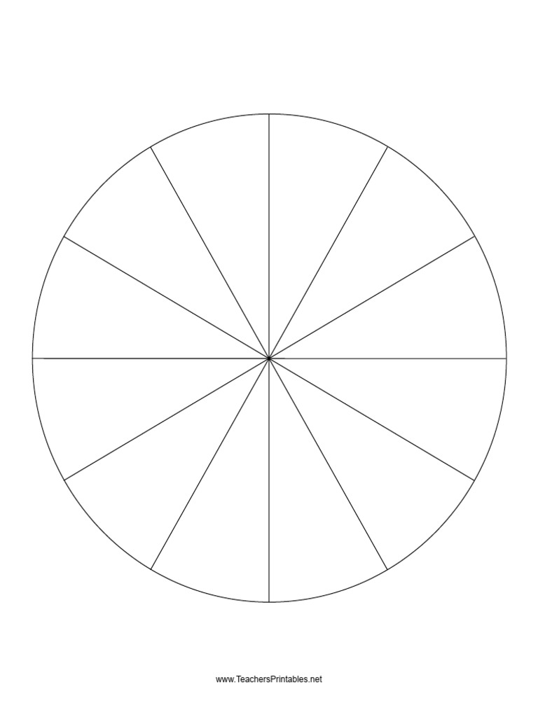 Pie Chart Template-12 Slices | PDF