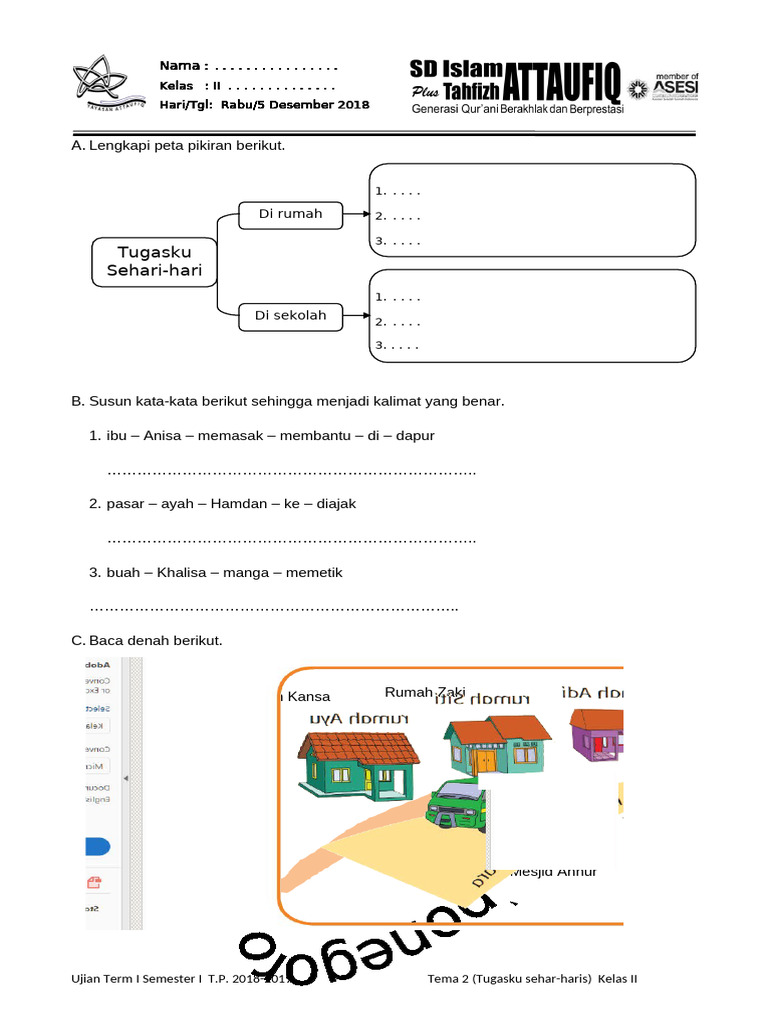 SOAL TERM 2 Tema 3 (2) 2018 - 2019 | PDF