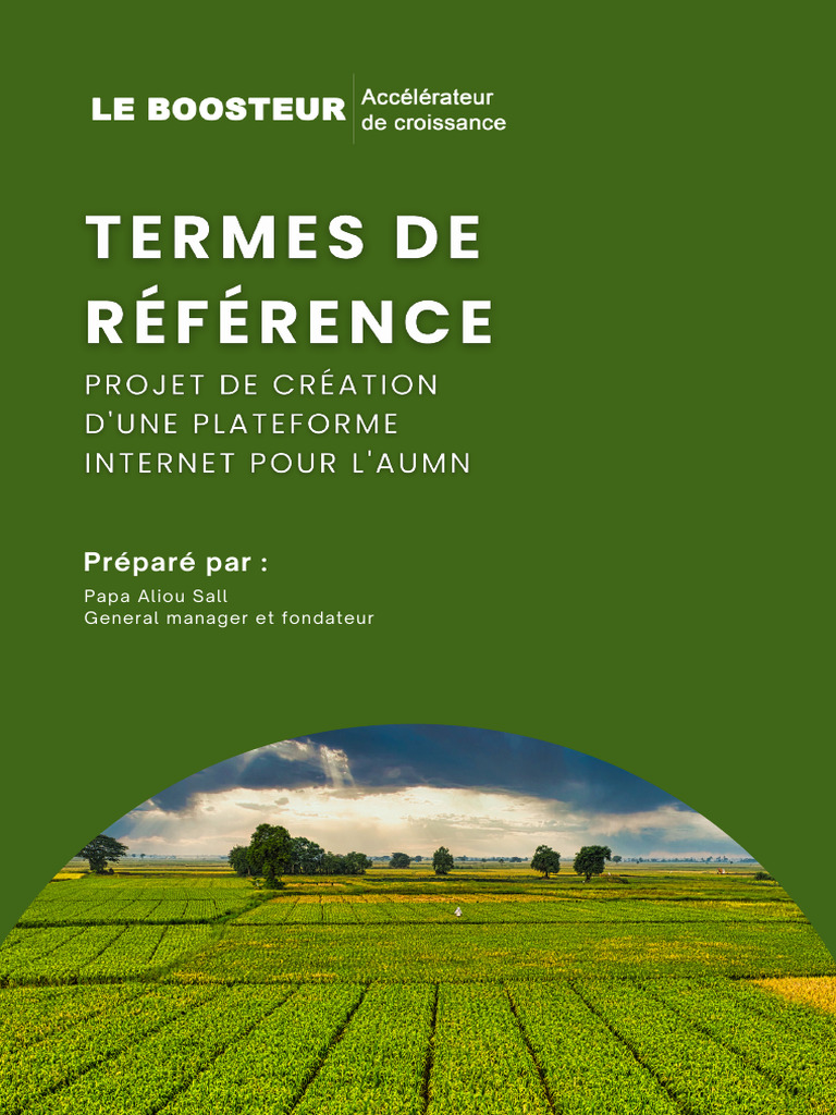 Termes de Reference Pour Aumn | PDF