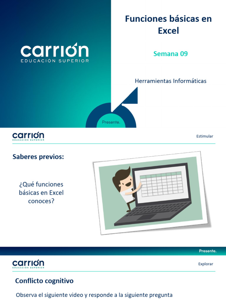 Funciones Basicas en Excel | PDF