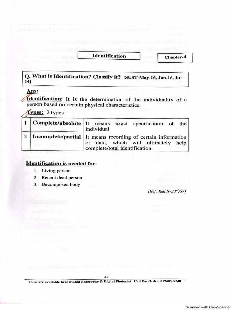 Identification (FM) | PDF