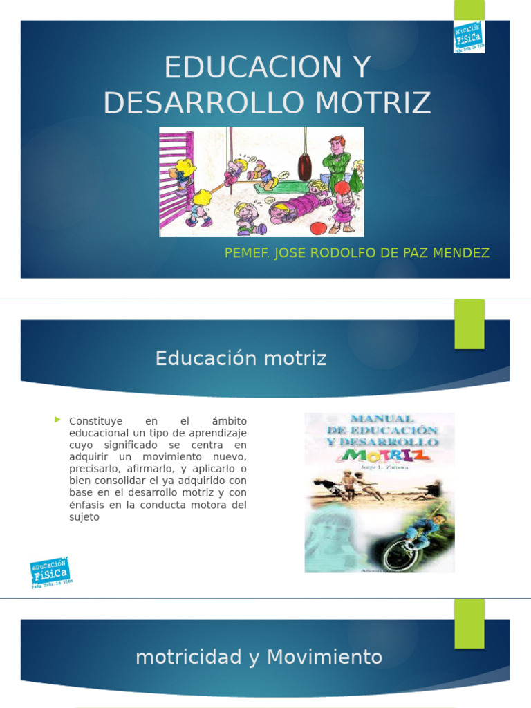 03 - Educacion y Desarrollo Motriz | PDF