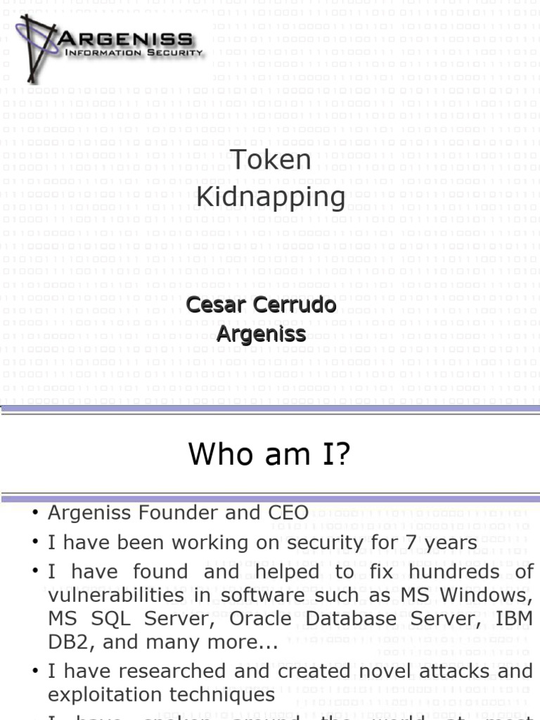 Token Kidnapping | PDF
