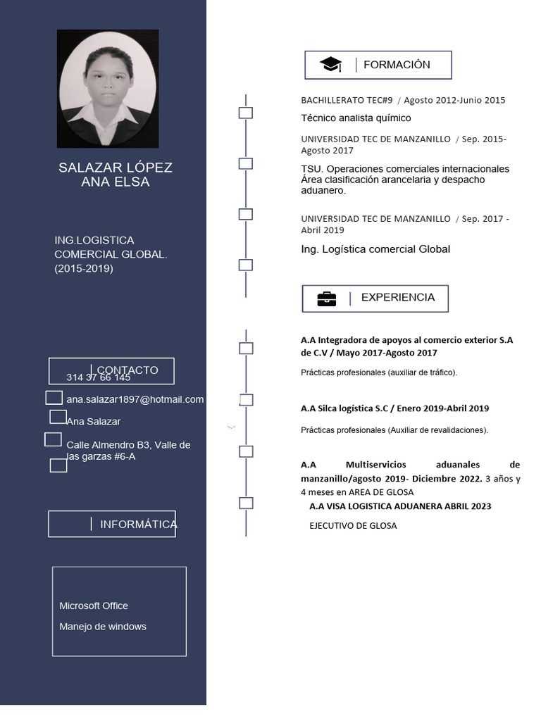 CV Ana Salazar | PDF