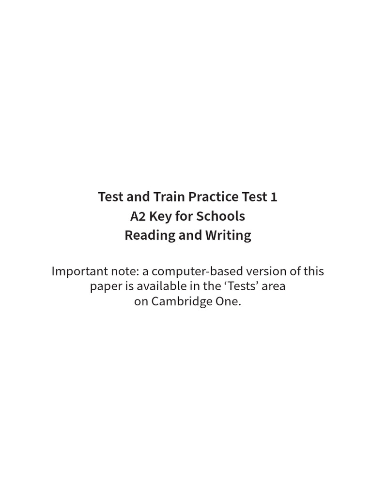Test and Train | PDF