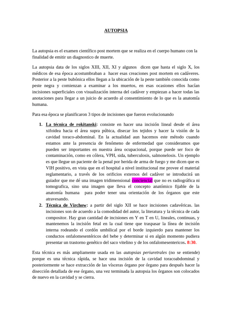Autopsia | PDF