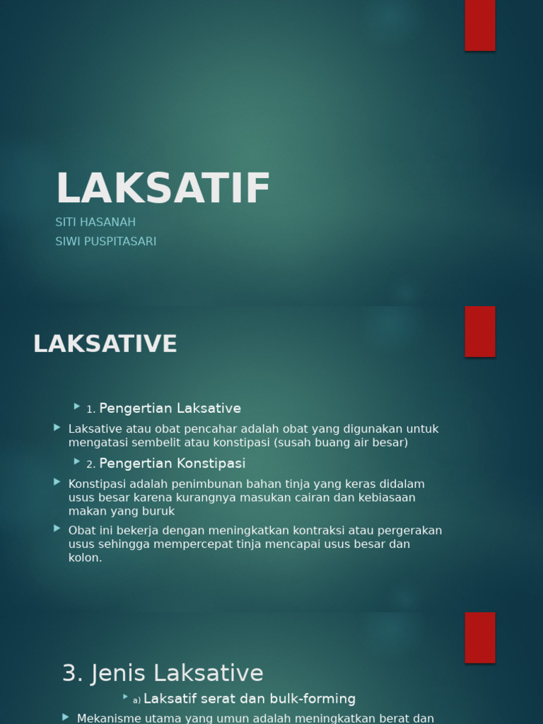 Laksatif | PDF