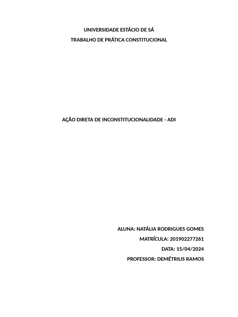 Adi - Aula 6 - Prática Const PDF | PDF