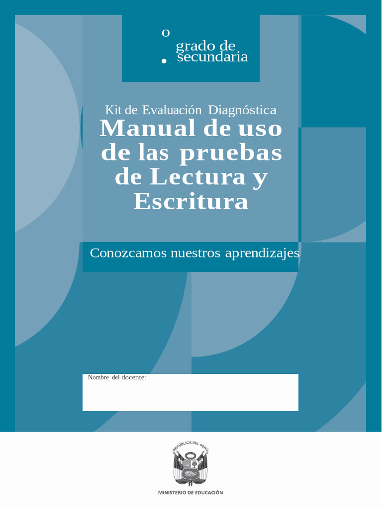 Manual Prueba Diagnóstica 3ro. | PDF