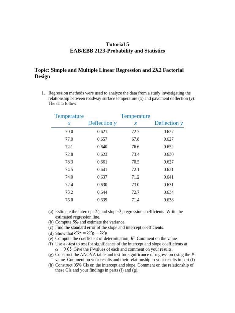 Solution Tutorial 5 2009 | PDF