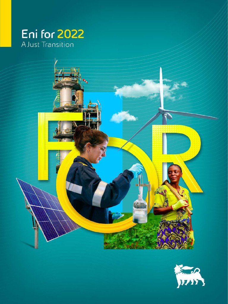Eni - Eni For 2022 - A Just Transition | PDF | Sustainability | Economy And The Environment