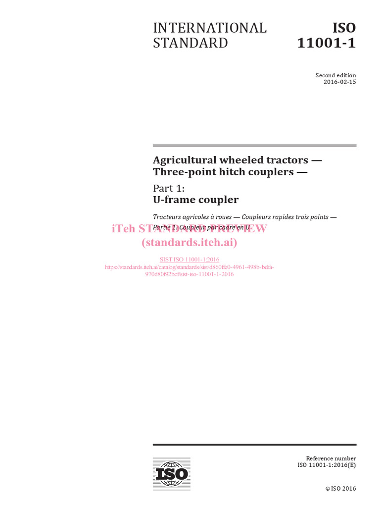 Iso 11001 1 2016 | PDF