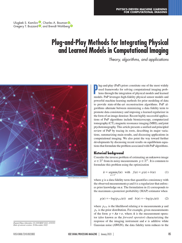 Plug-And-Play Methods For Integrating Physical and Learned Models in ...