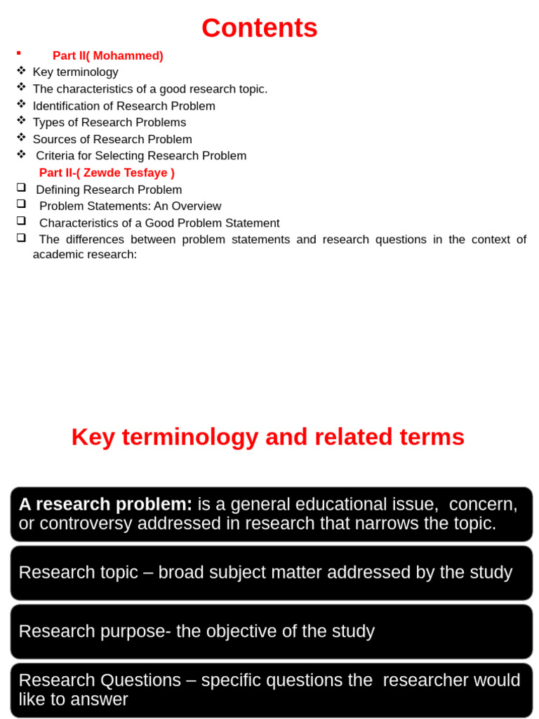 Reseach Problem | PDF