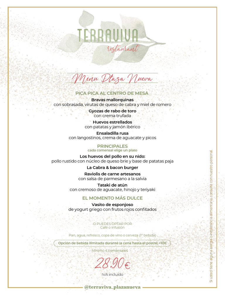 Menus Terra Viva | PDF