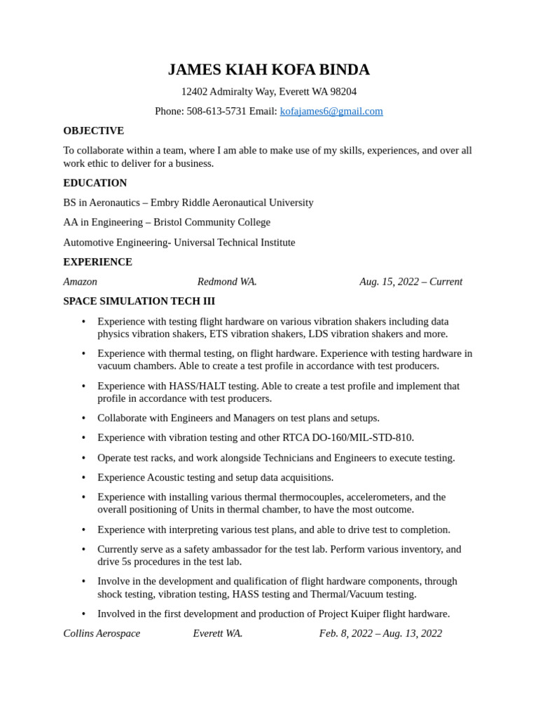 New Area Resume | PDF