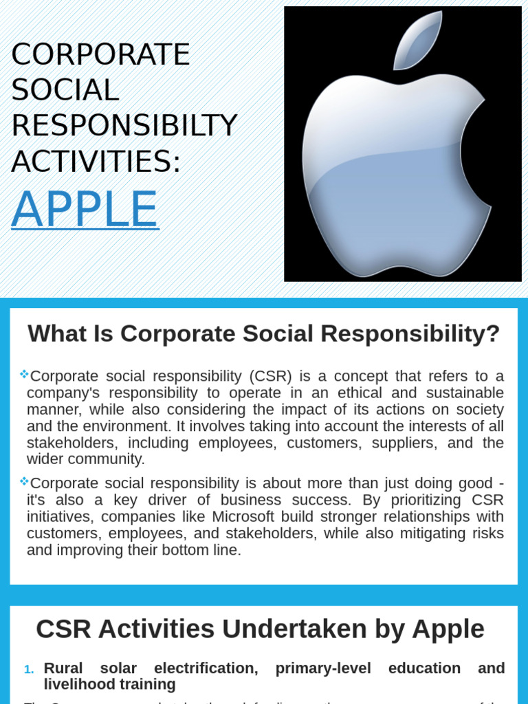 CSR of Apple (Prk22ms1010,37) | PDF
