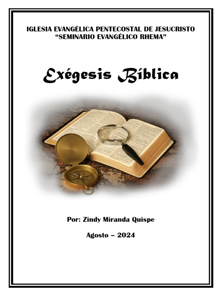 EXÉGESIS (Zindy) | PDF