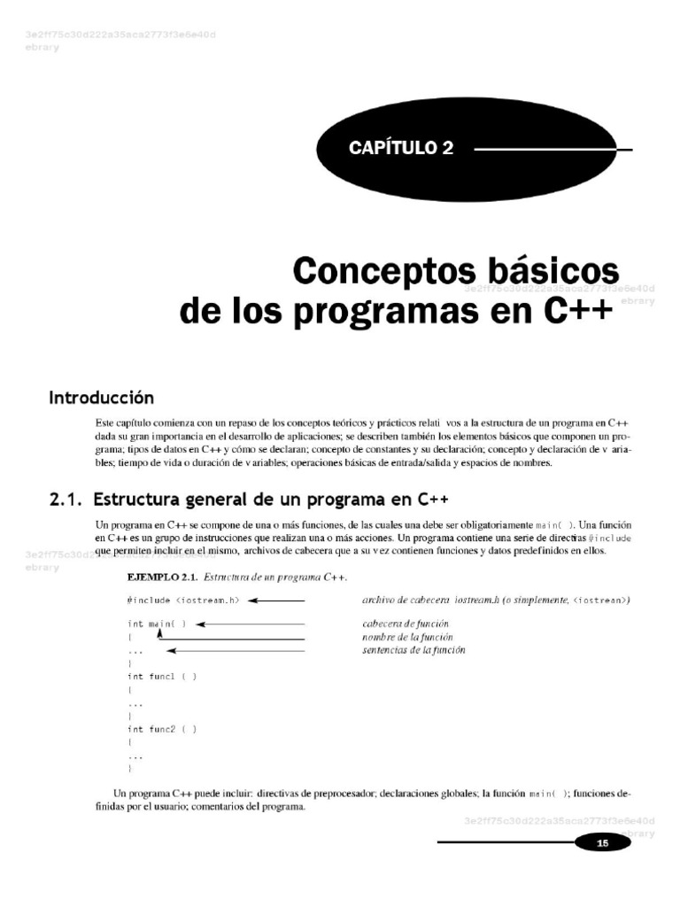 Conceptos Basicos de Programacin c++ | PDF