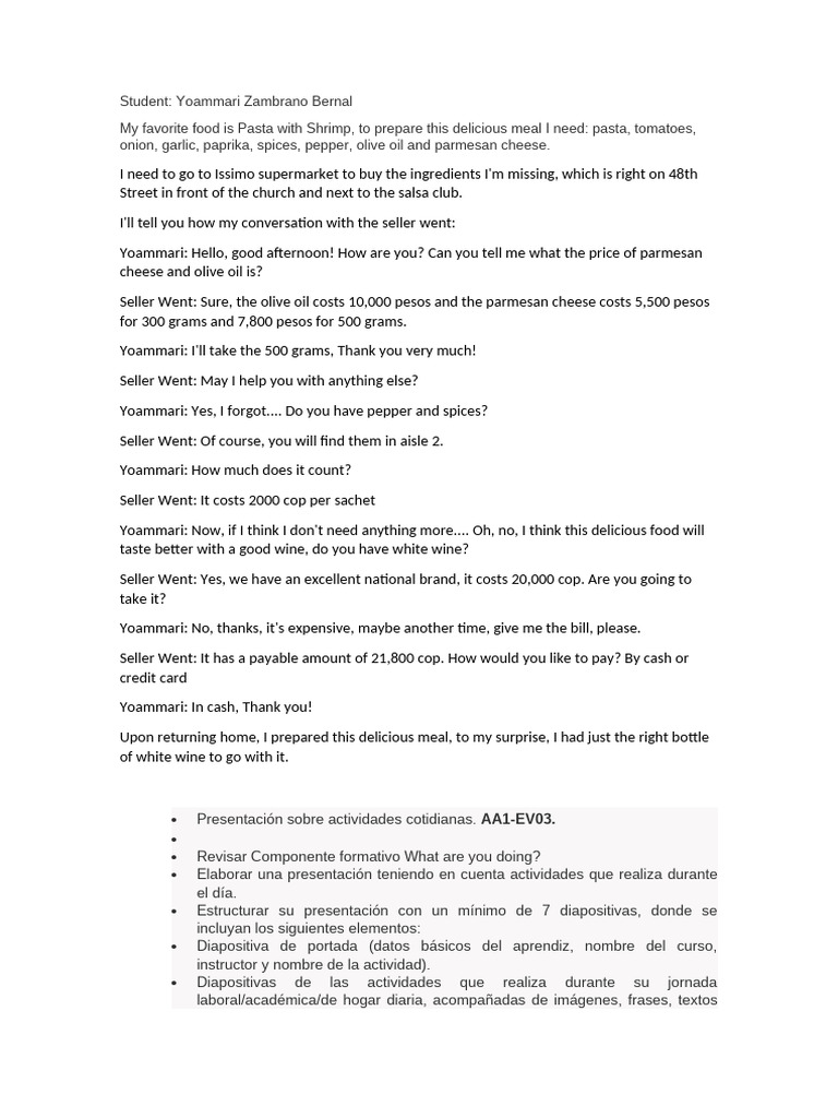 Actividades Ingles Nivel 3 | PDF