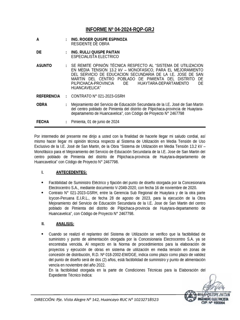 INFORME Nº02-2024-RQP | PDF