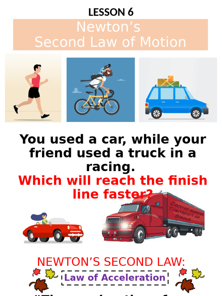 Lesson 6 Law of Acceleration | PDF