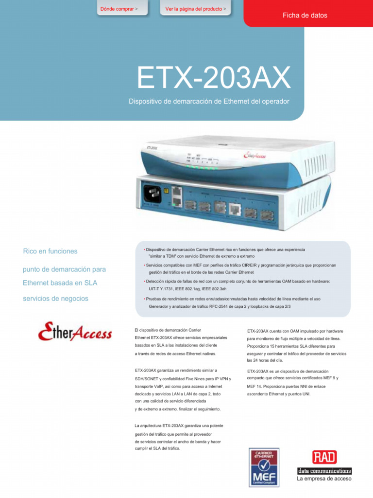 Etx-203ax Español | PDF