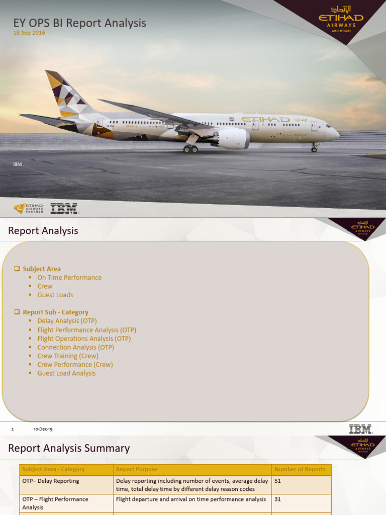 OPS BI Report Analysis Summary | PDF