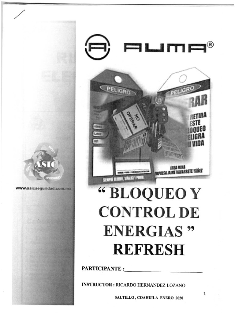 Bloqueo y Control de Energías | PDF