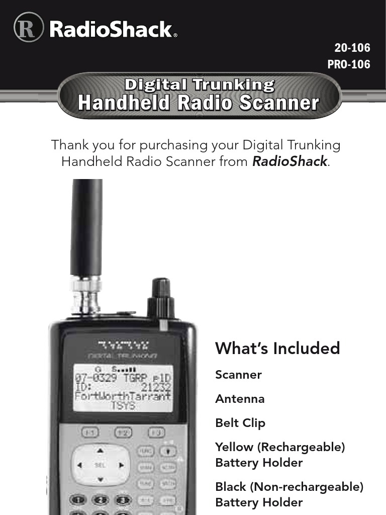 Pro 106 Manual | PDF | Battery (Electricity) | Image Scanner