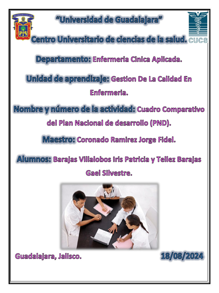 Cuadro Comparativo Del Plan Nacional de Desarrollo (PND) .-1 | PDF