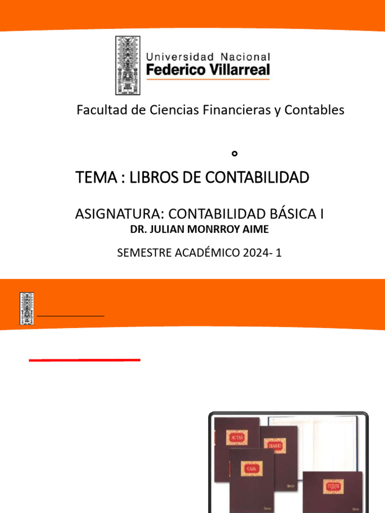 Unidad II Semana 6 Libros de Contabilidad | PDF