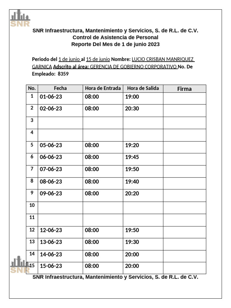 Lista De Asistencia 2023 Pdf