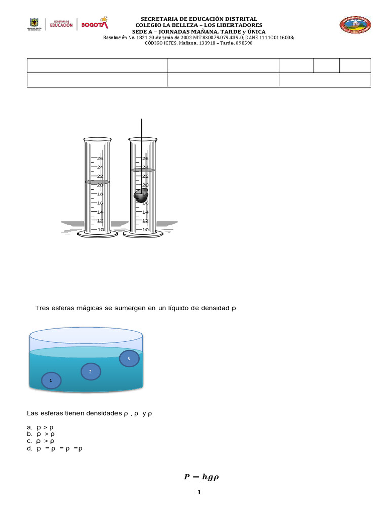 Taller Hidrostatica 11 Pdf