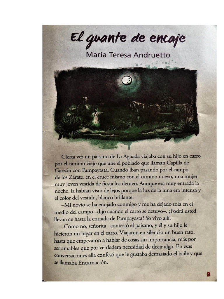 El Guante de Encaje. Actividad | PDF