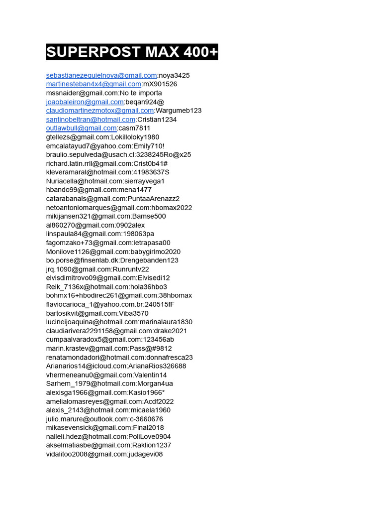 Superpost Max 400 | PDF