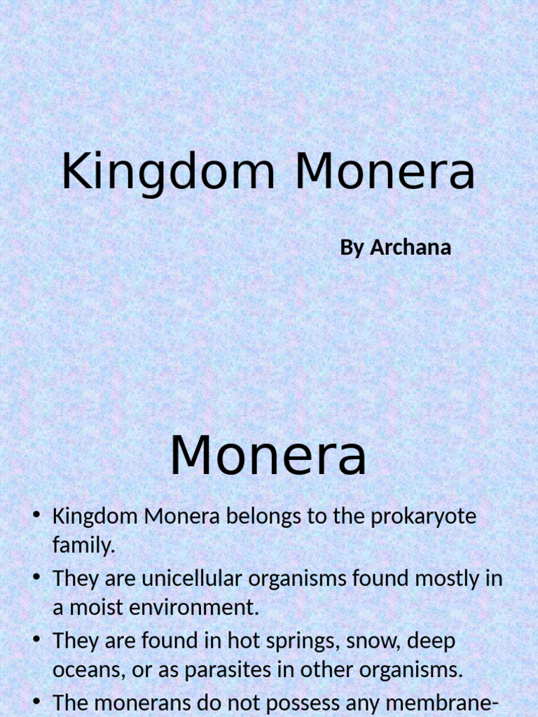 Kingdom Monera 075217 | PDF