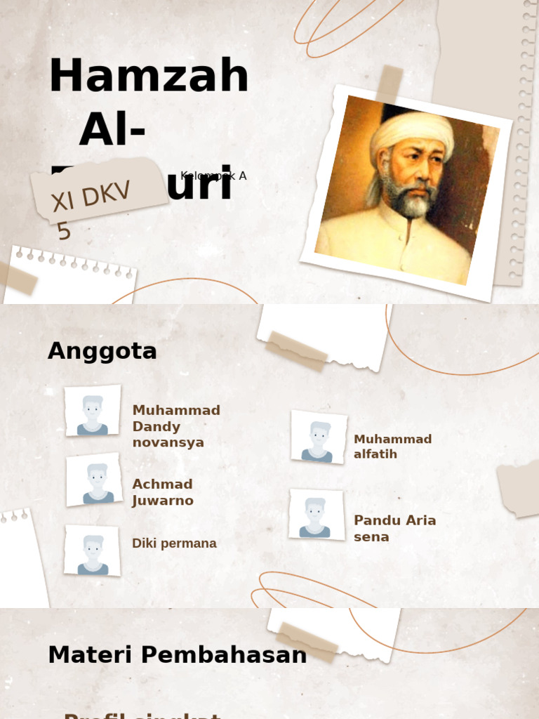 Kelompok A Hamzah Al-Fansuri | PDF