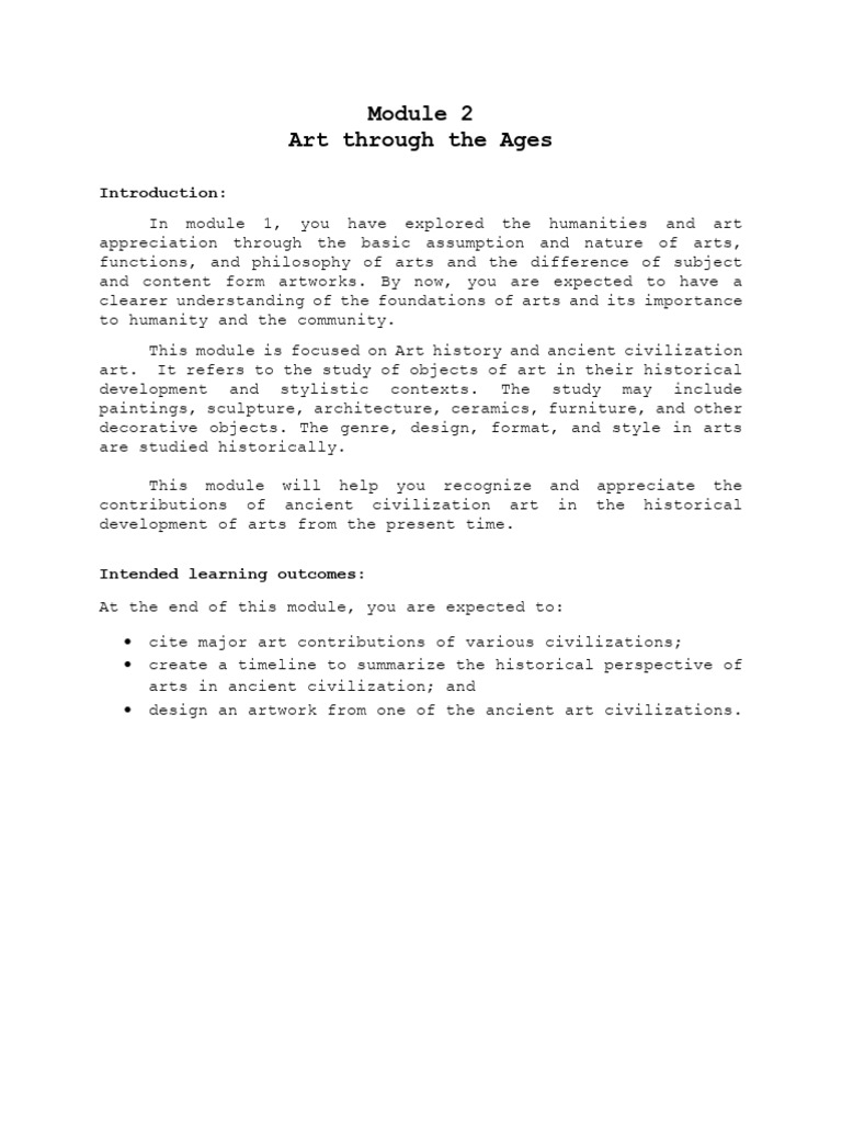 Art Module 2 Student | PDF