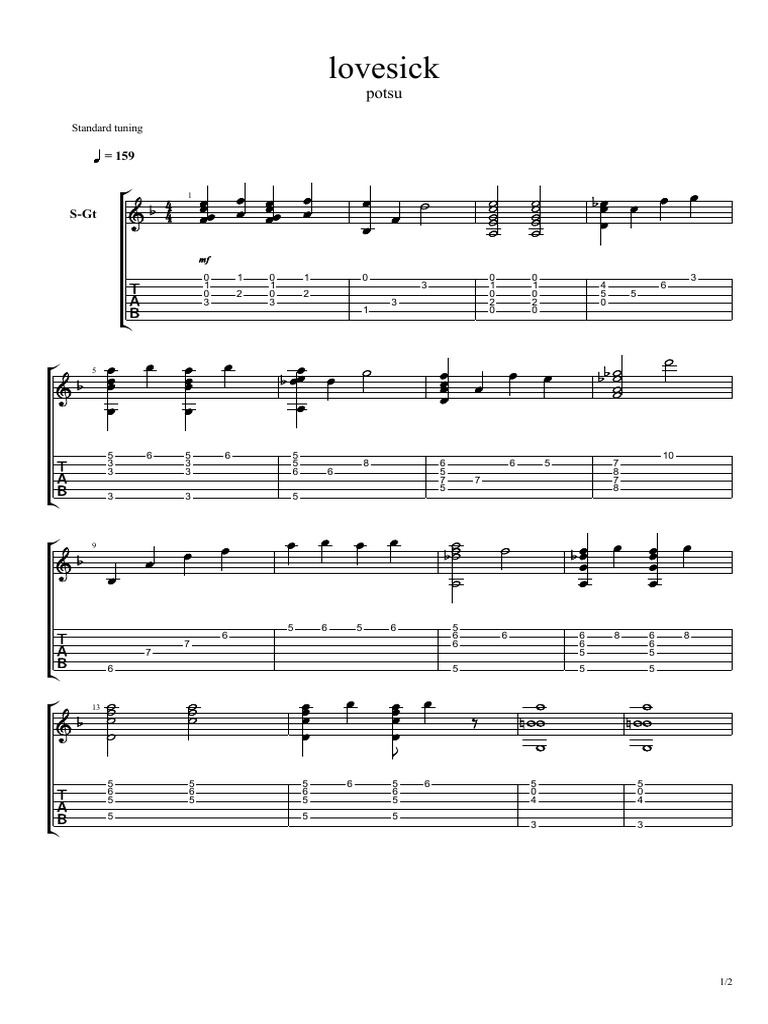 Lovesick - Potsu | PDF