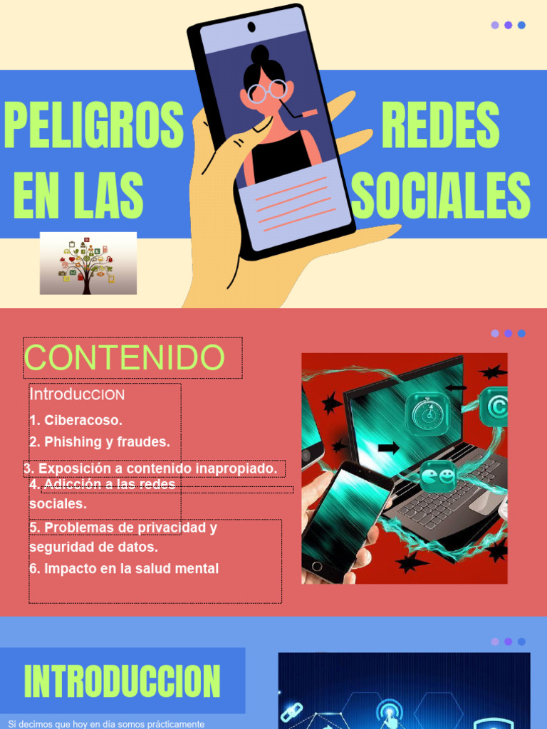 Peligros de Las Redes Sociales | PDF | Servicio de redes sociales | Acoso cibernético