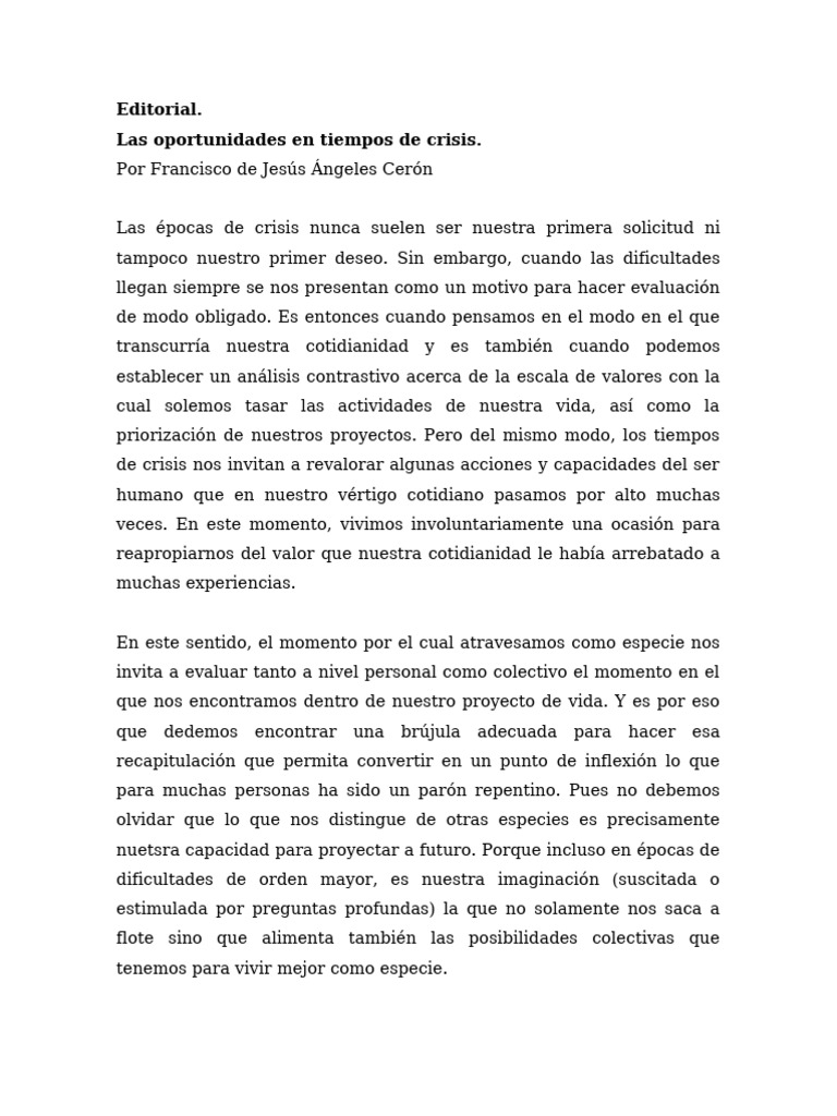 Editorial, Mayo. RVNI | PDF | Crecimiento personal y profesional ...