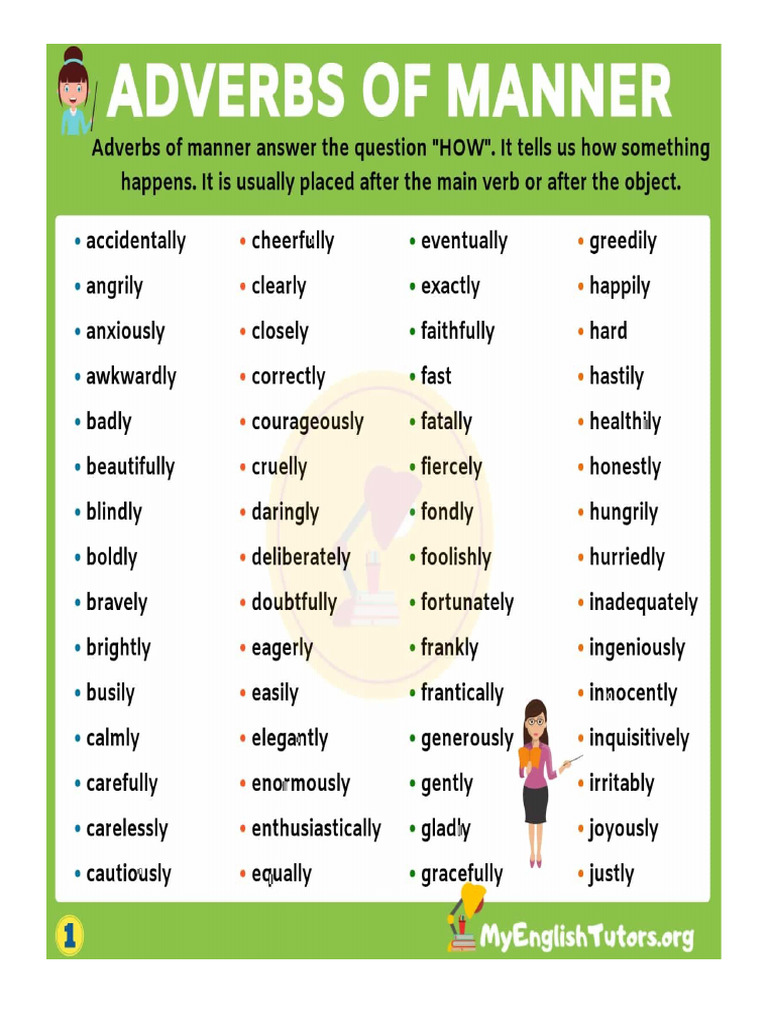 Table of Manner | PDF
