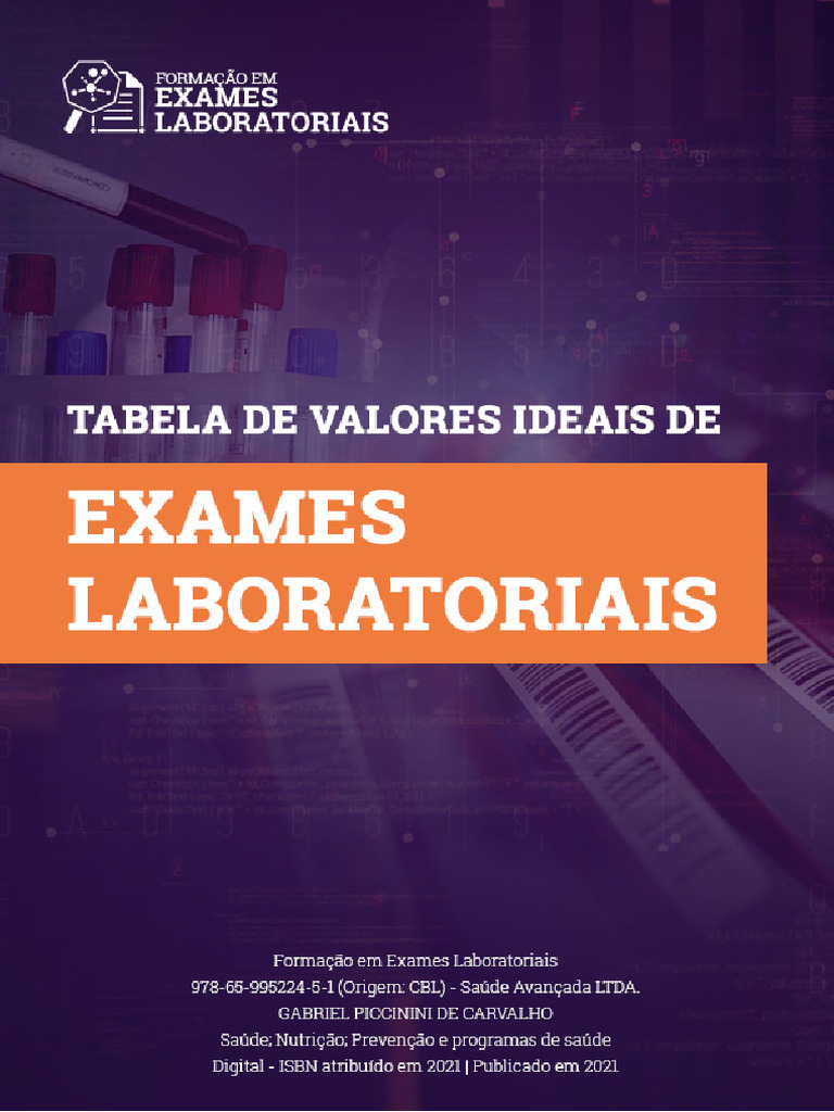 Tabela Exames de Sangue - Valores - Ideais | PDF