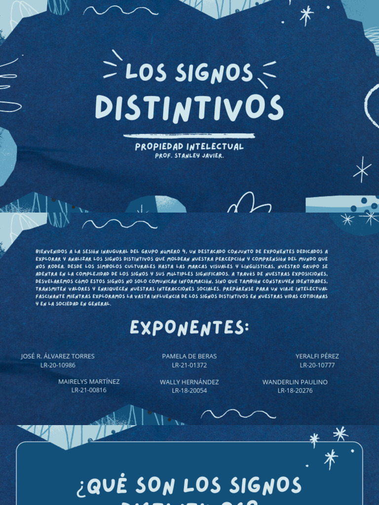 Diapositiva de Los Signos Distintivos (Clase de Propiedad Intelectual) .. | PDF