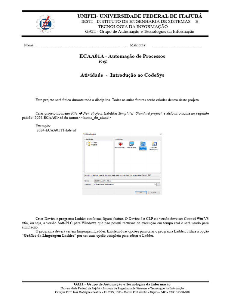 Guia de Laboratorio - Introducao Codesys A | PDF