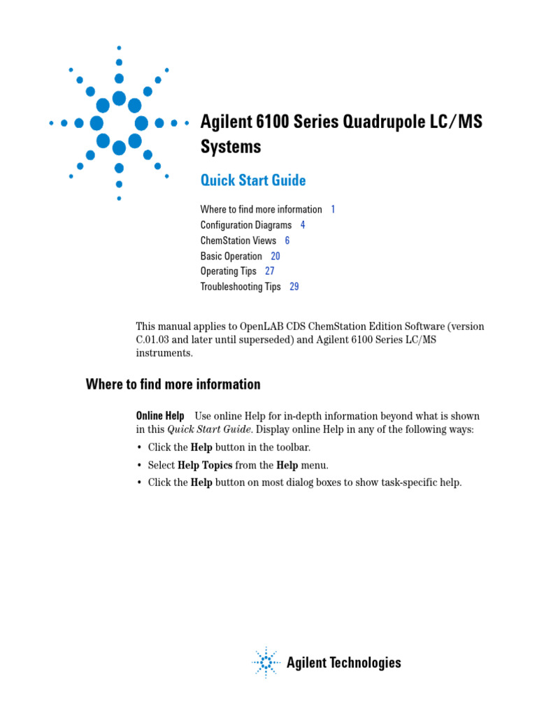 G1960-90078 6100 QuickStart | PDF